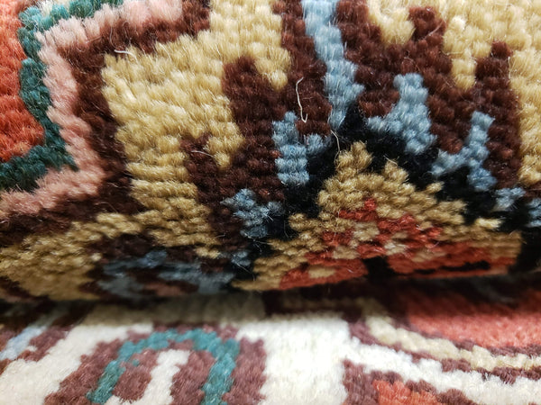 Red and Black Serapi Oriental Area Rug 2'X2'11