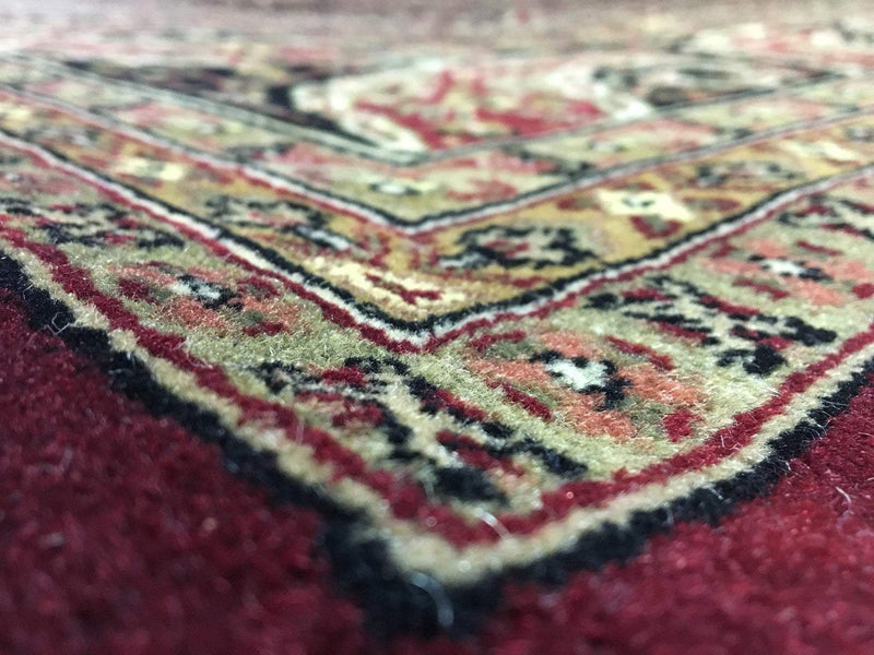 Very Fine Large Red and Black Tabriz Oriental Rug 8'X10'