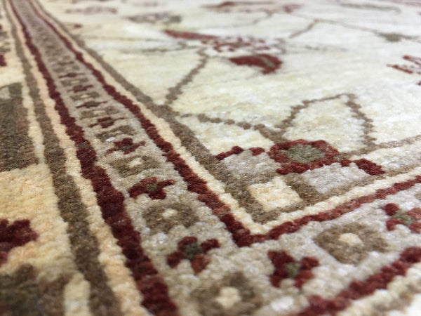 Beige Pakistan Peshawar Runner Rug 2'8X10'3