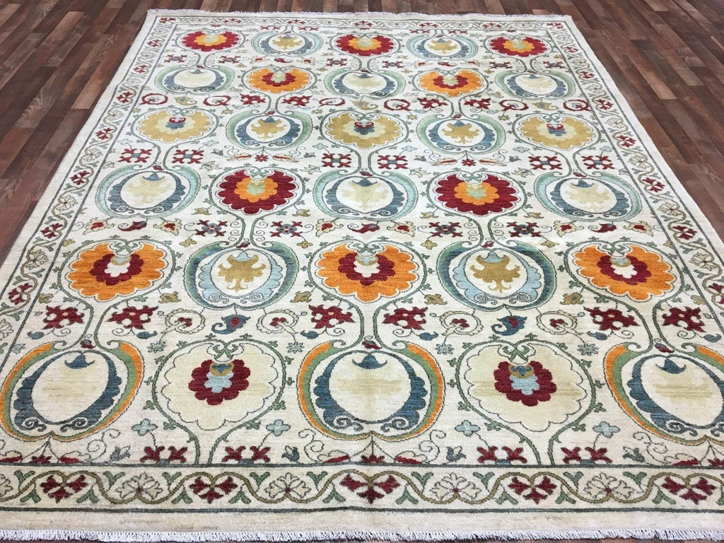 Beige Very Fine Pakistan Tribal Design Oriental Rug 8'1X10'